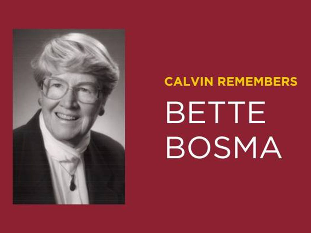 Remembering Bette Bosma | Christian Reformed Church